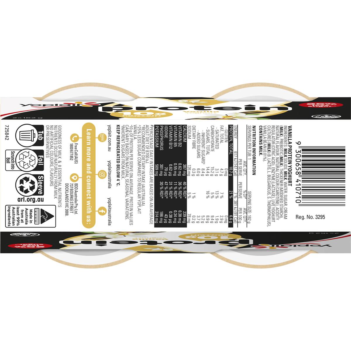 Yoplait Protein Vanilla Yoghurt 2 Pack | Woolworths Yoplait Protein Vanilla Yoghurt 2 Pack | Woolworths
