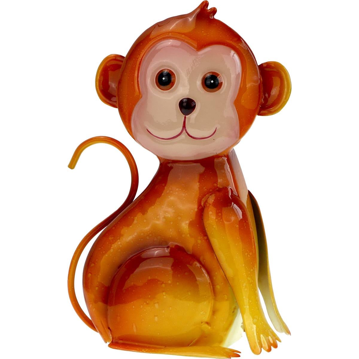Green Gardener Metal Decoration Monkey Each | Woolworths