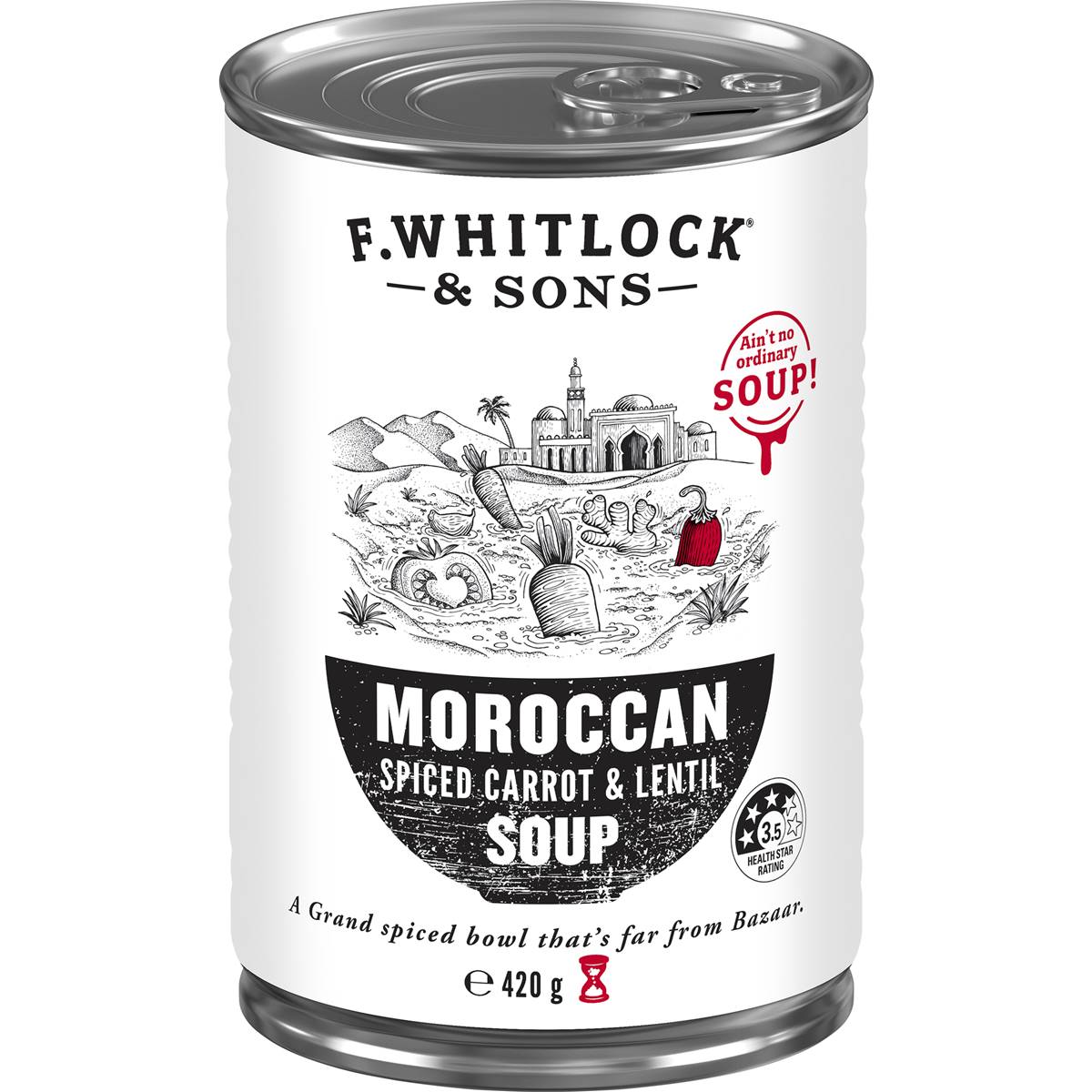 F. Whitlock & Sons Moroccan Spiced Carrot & Lentil Soup 420g | Woolworths