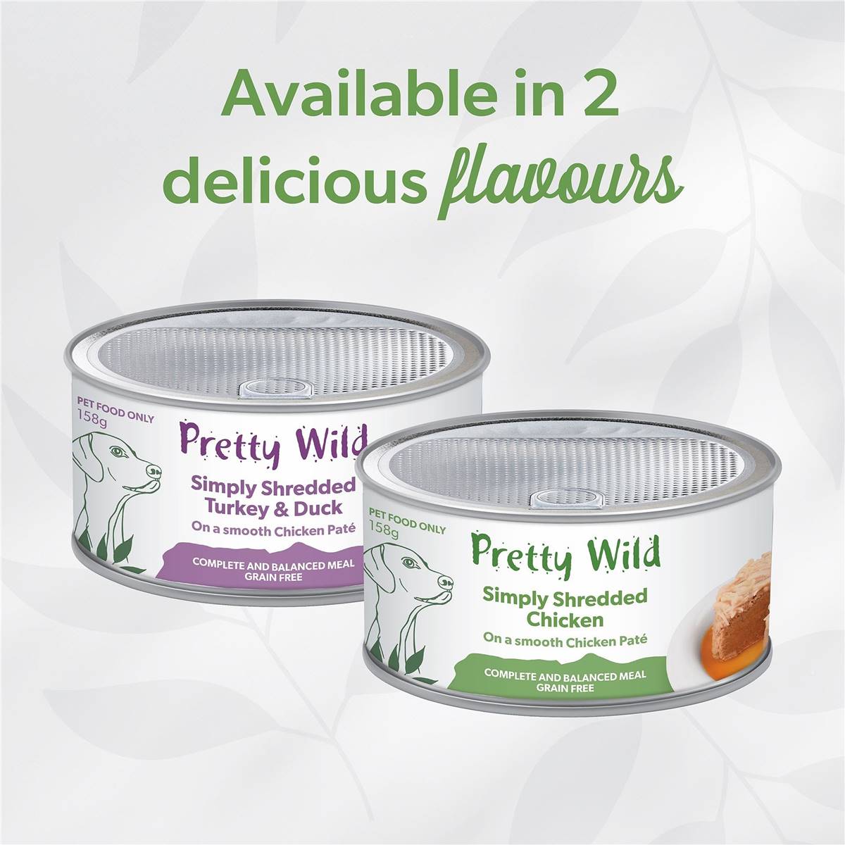 Pretty Wild Dog Food Chicken Shreds On Pate 158g | Woolworths