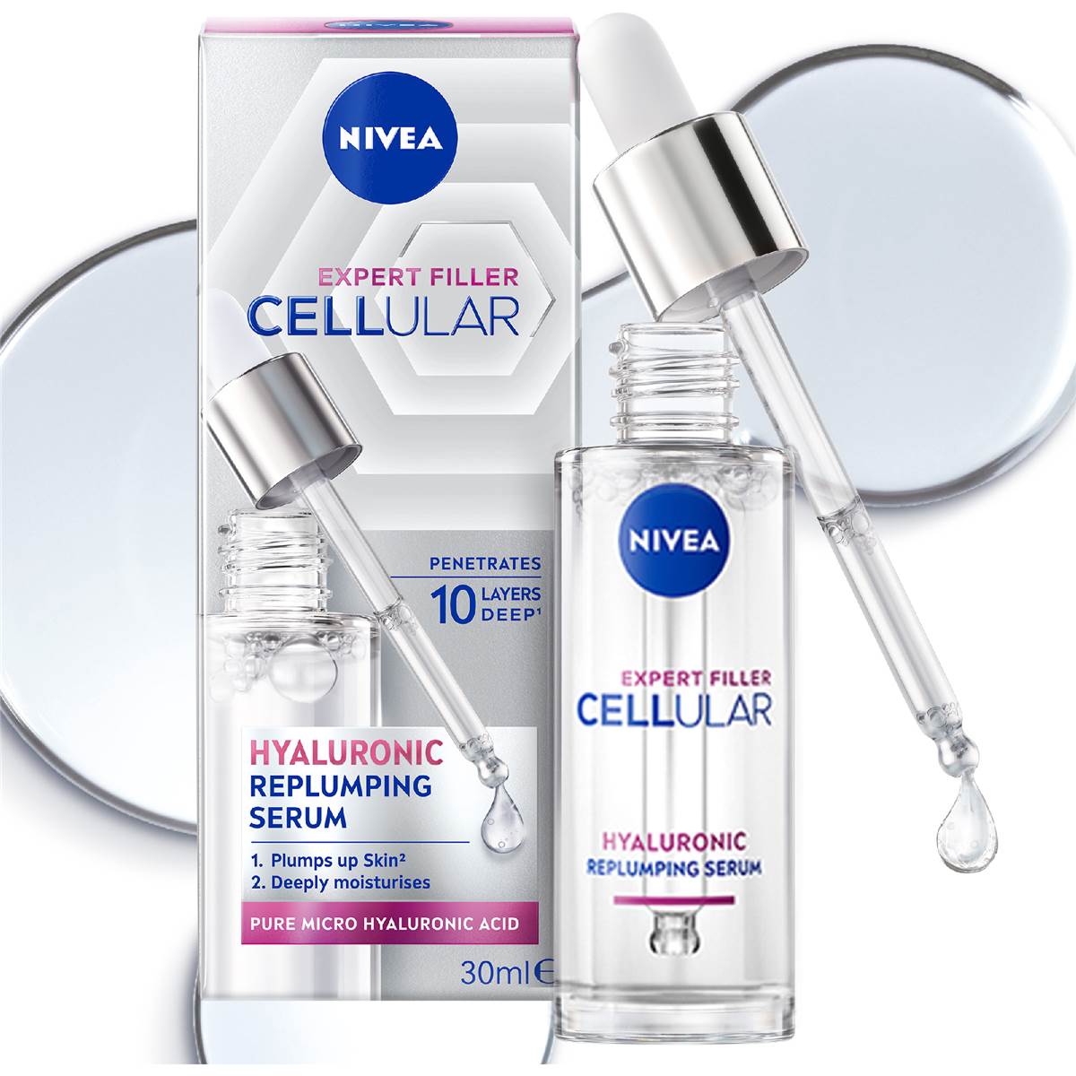 Nivea Cellular Filler Hylauronic Serum 30ml | Woolworths