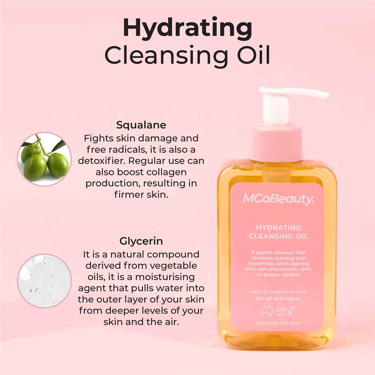 Mcobeauty Hydrating Cleansing Oil 200ml | Woolworths