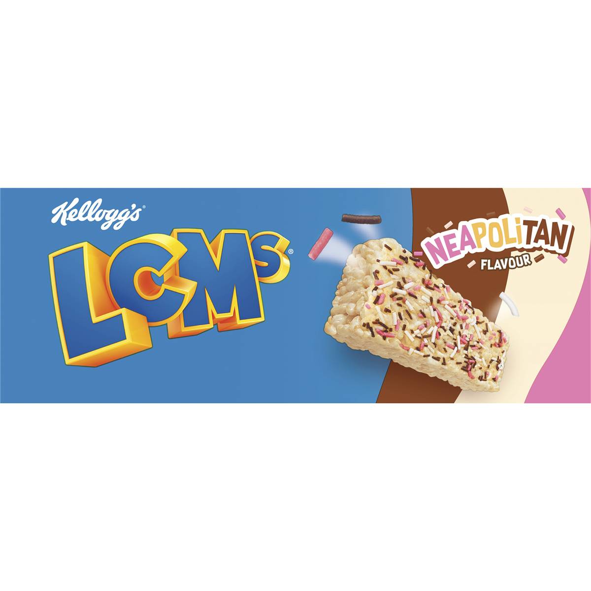 Kellogg's Lcms 25% Less Sugar Neapolitan Flavour Snack Bars 6 Pack ...