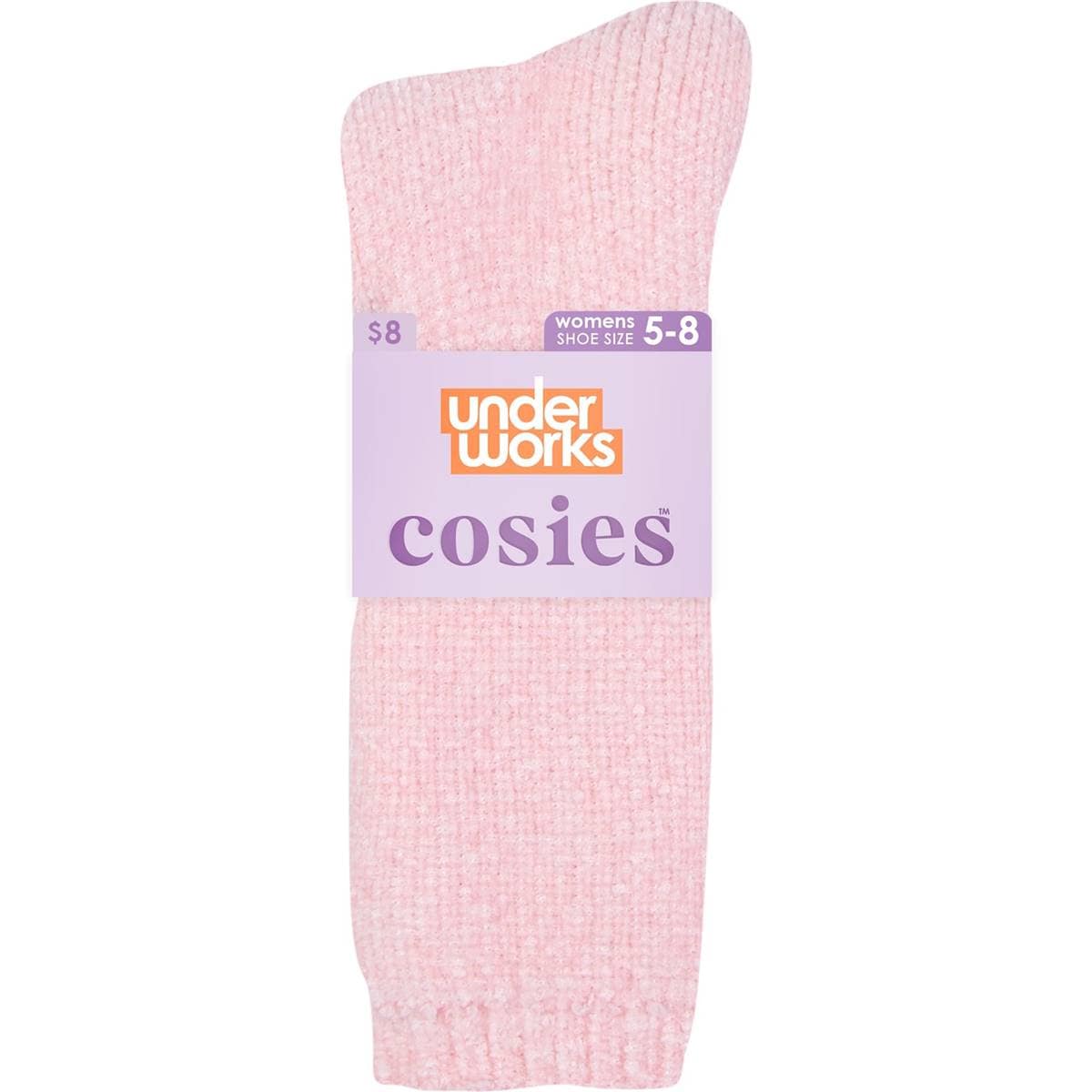 Underworks Ladies Double Layer Socks Pink Size 5-8 Each | Woolworths