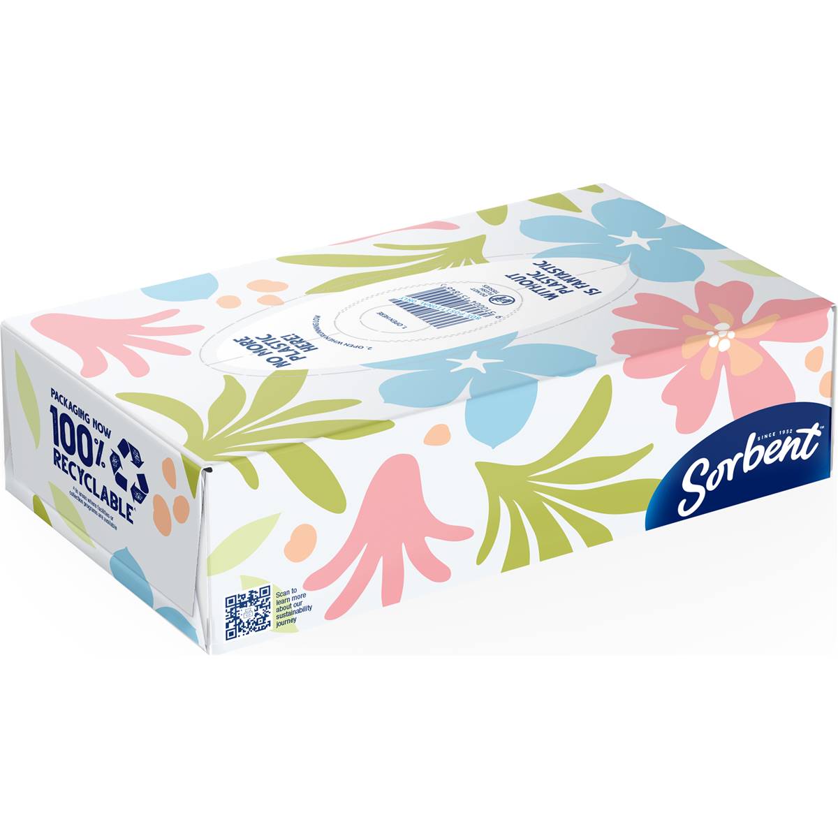 Sorbent Everyday White Facial Tissues 150 Pack | Woolworths