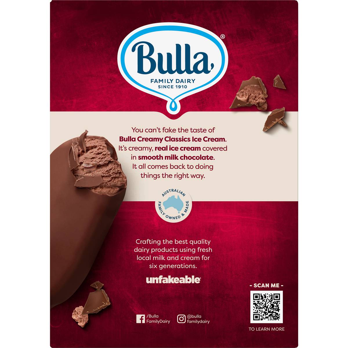 Bulla Creamy Classics Choc Hazelnut 4 Pack | Woolworths