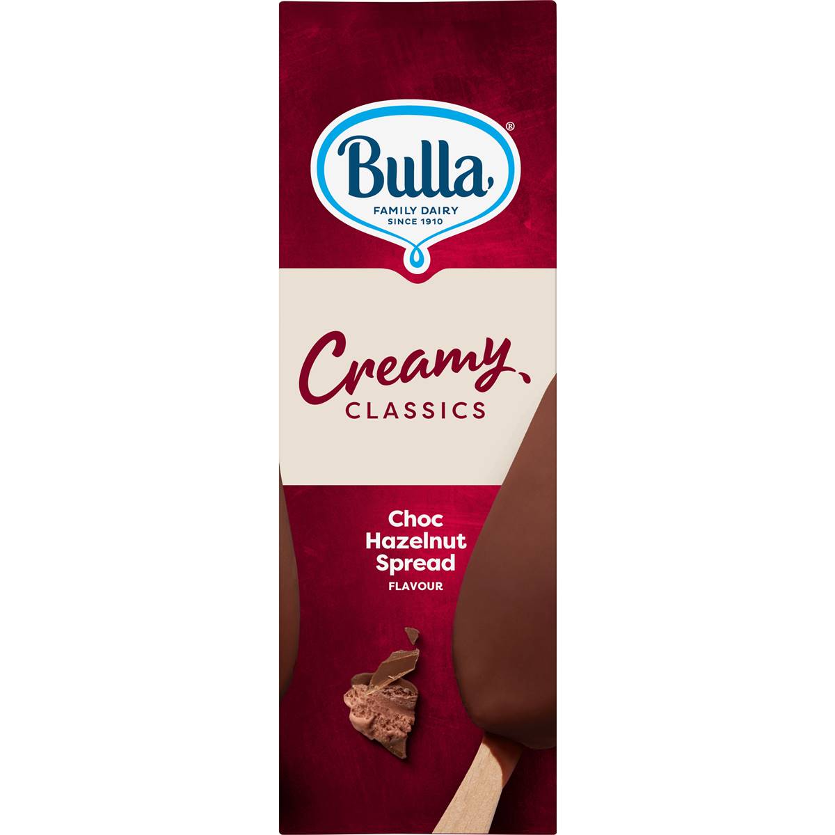Bulla Creamy Classics Choc Hazelnut 4 Pack | Woolworths