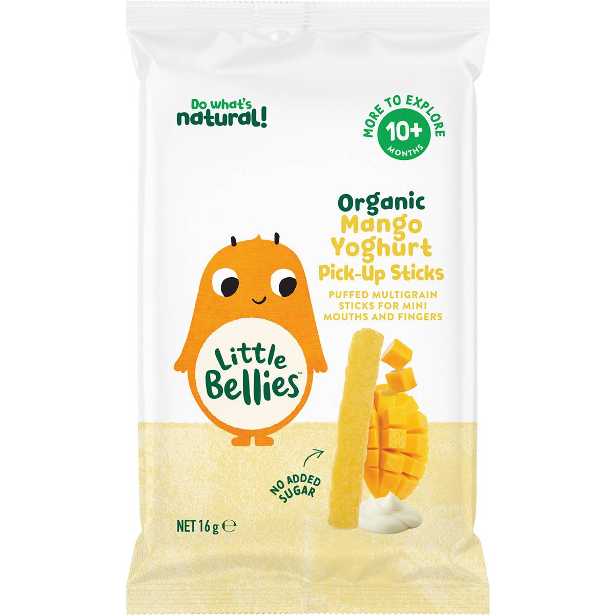 Little Bellies Mango Yoghurt Pickup Sticks 16g | Woolworths