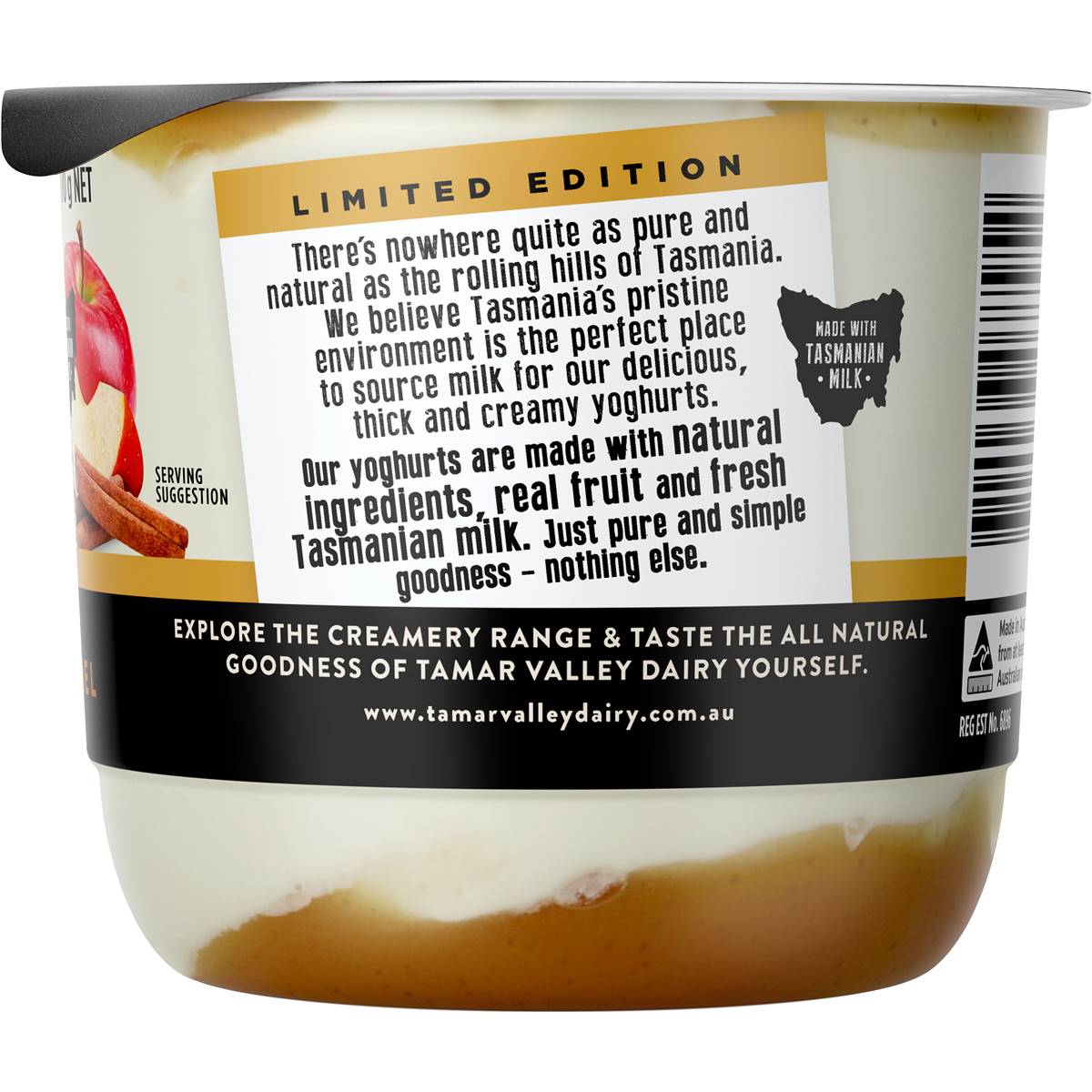 Tamar Valley Spiced Apple Caramel Yoghurt 170g | Woolworths