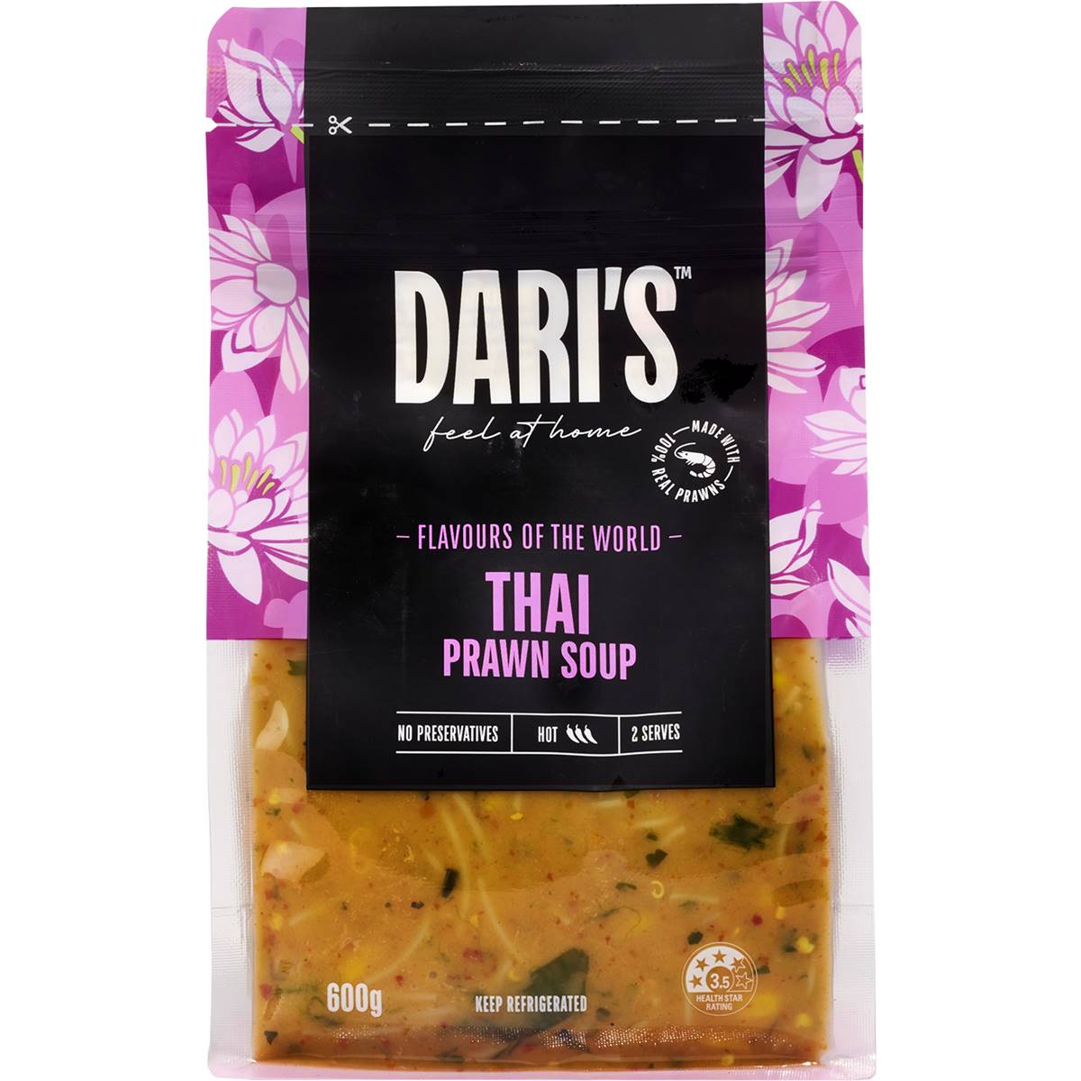 Dari's Thai Prawn Soup 600g | Woolworths