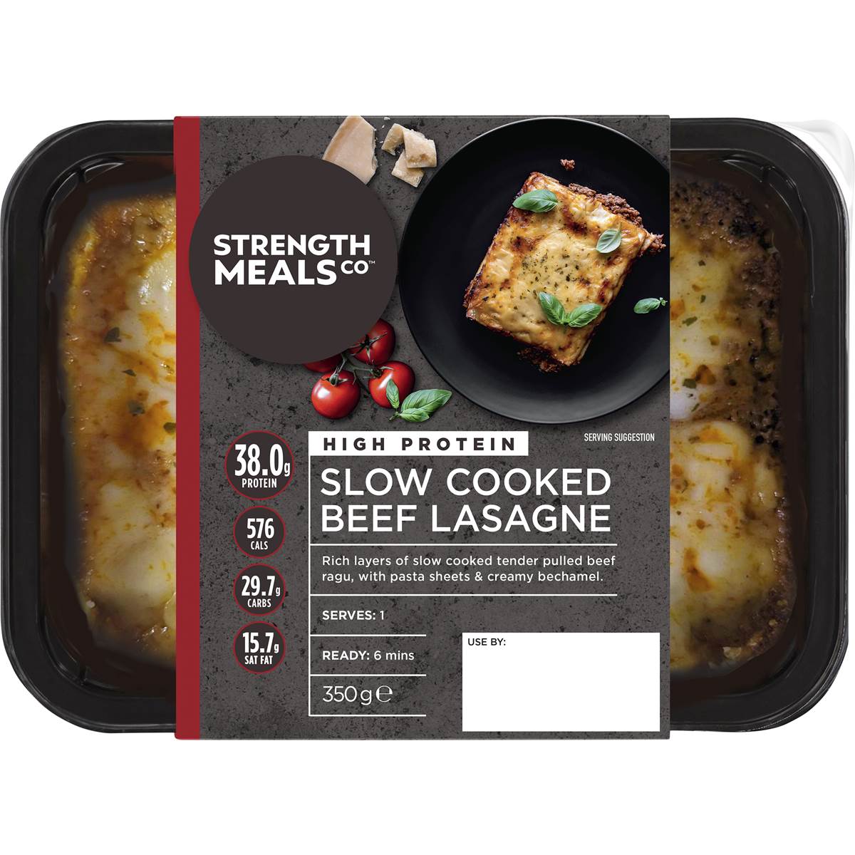 Strength Meals Co Slow Cooked Beef Lasagne Beef Lasagne 350g | Woolworths