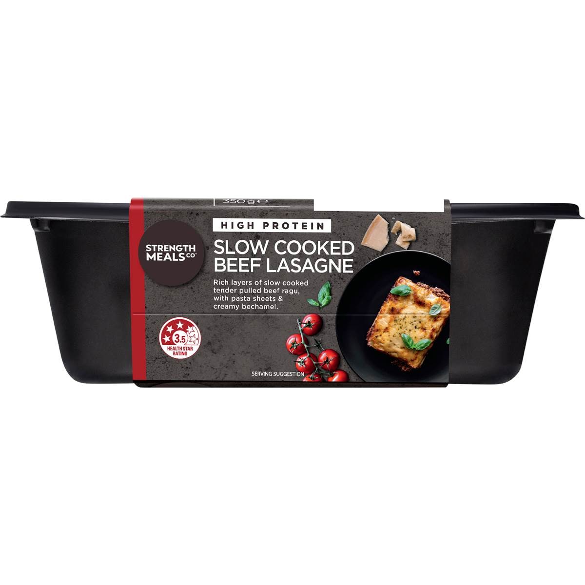 Strength Meals Co Slow Cooked Beef Lasagne Beef Lasagne 350g | Woolworths
