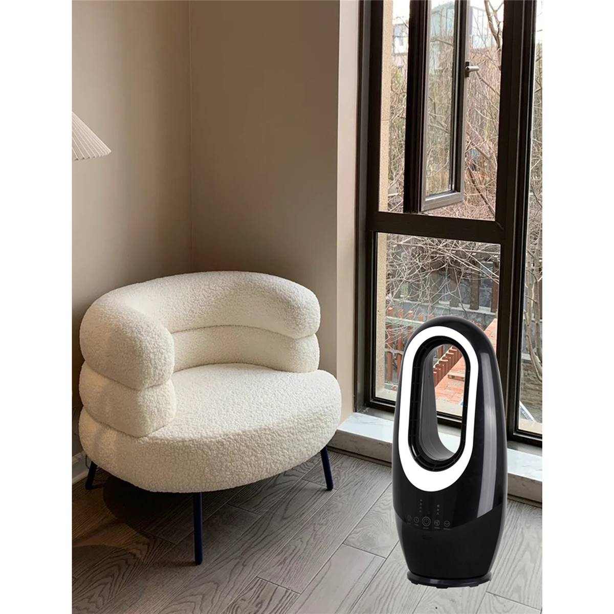 Adesso Bladeless Fan With Remote Control 58cm Black Each | Woolworths