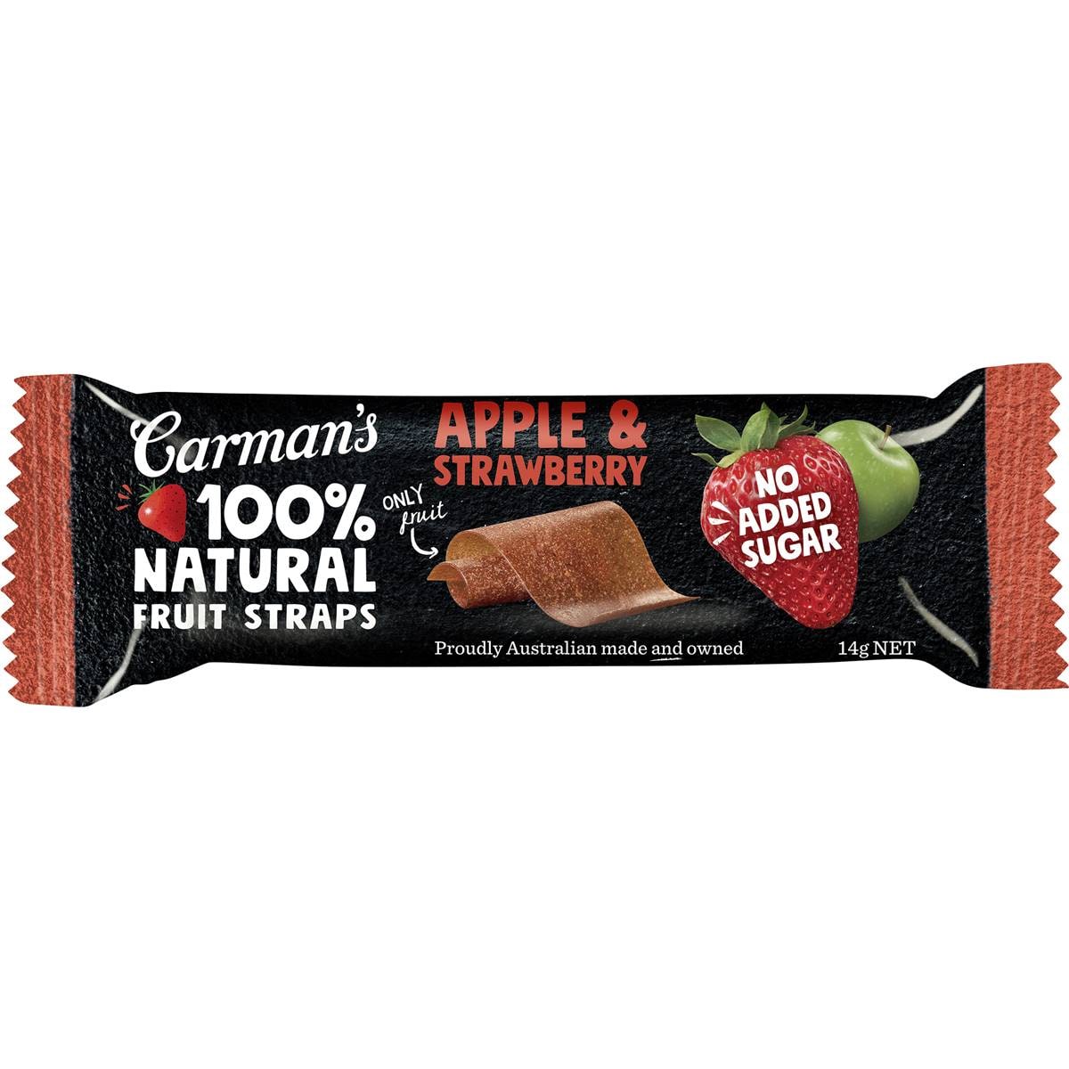 Carman's Fruit Straps Apple & Strawberry Twin Packs 5 Pack | Woolworths