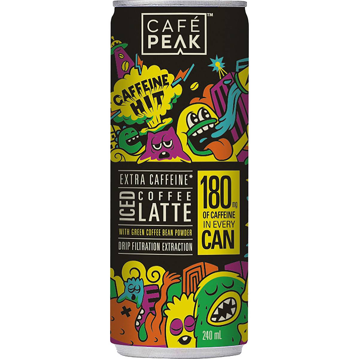 Cafe Peak Iced Coffee Latte 240ml Woolworths
