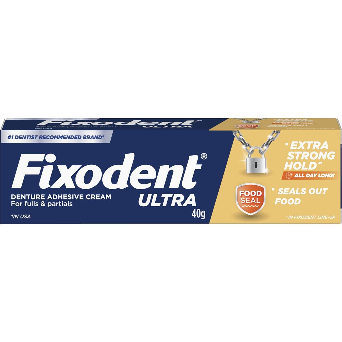 Fixodent Ultra Denture Adhesive Cream 40g | Woolworths