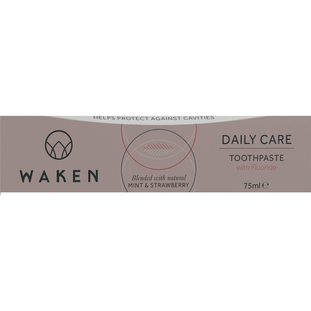 Waken Daily Care Toothpaste With Fluoride Strawberry & Mint 75ml ...