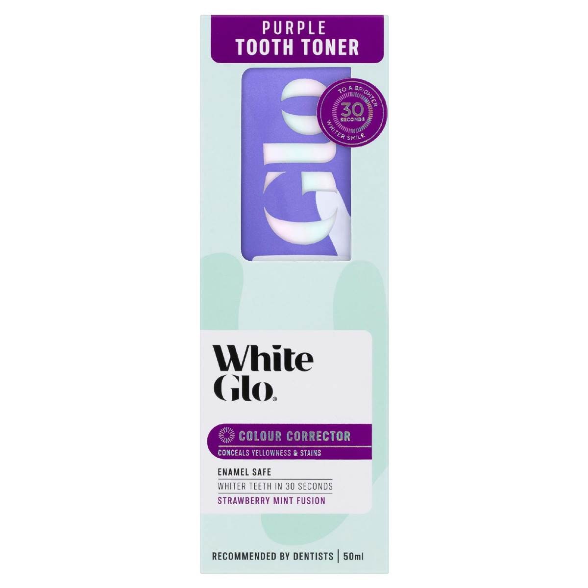 White Glo Purple Tooth Toner Colour Corrector 50ml | Woolworths