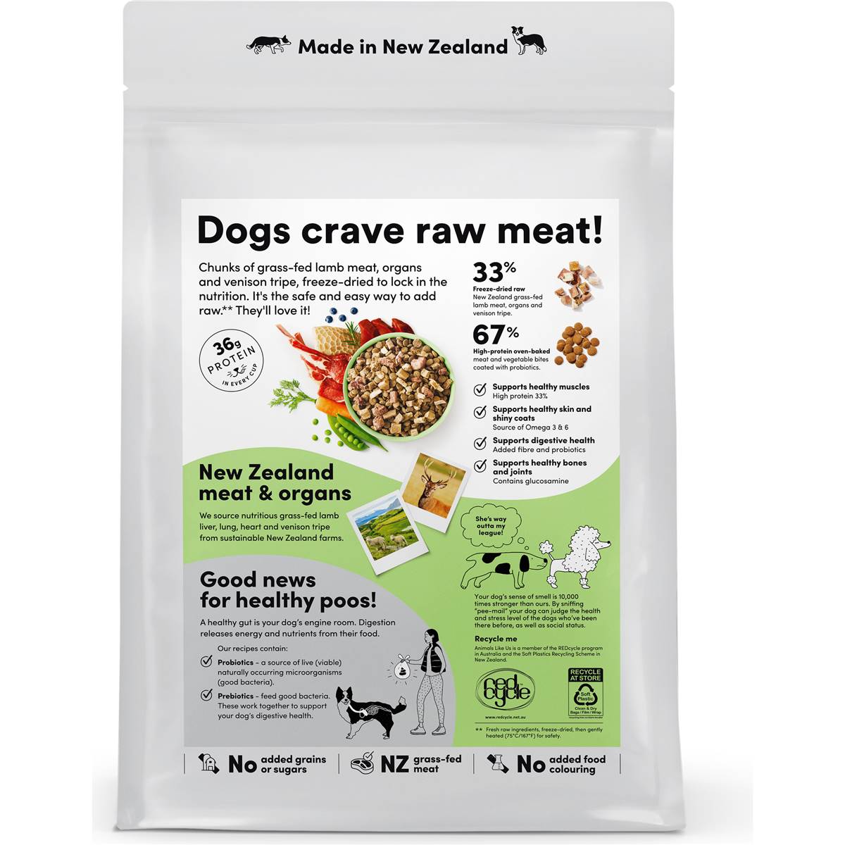 Animals Like Us Grass Fed Lamb Dog Food 1kg | Woolworths