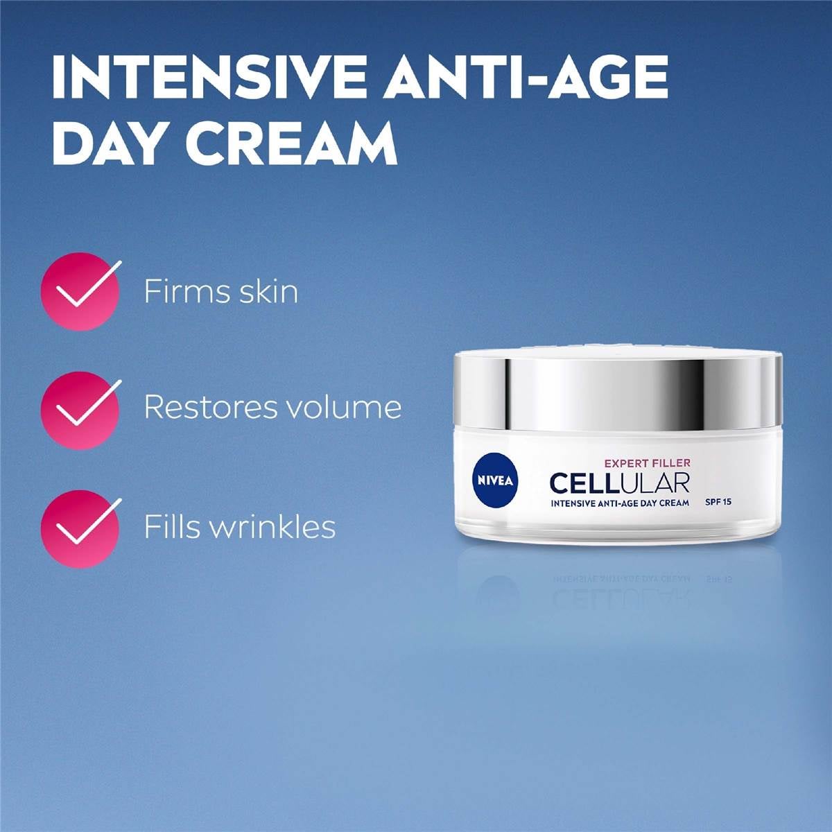 Nivea Cellular Filler Expert Day Facial Moisturising Cream 50ml ...