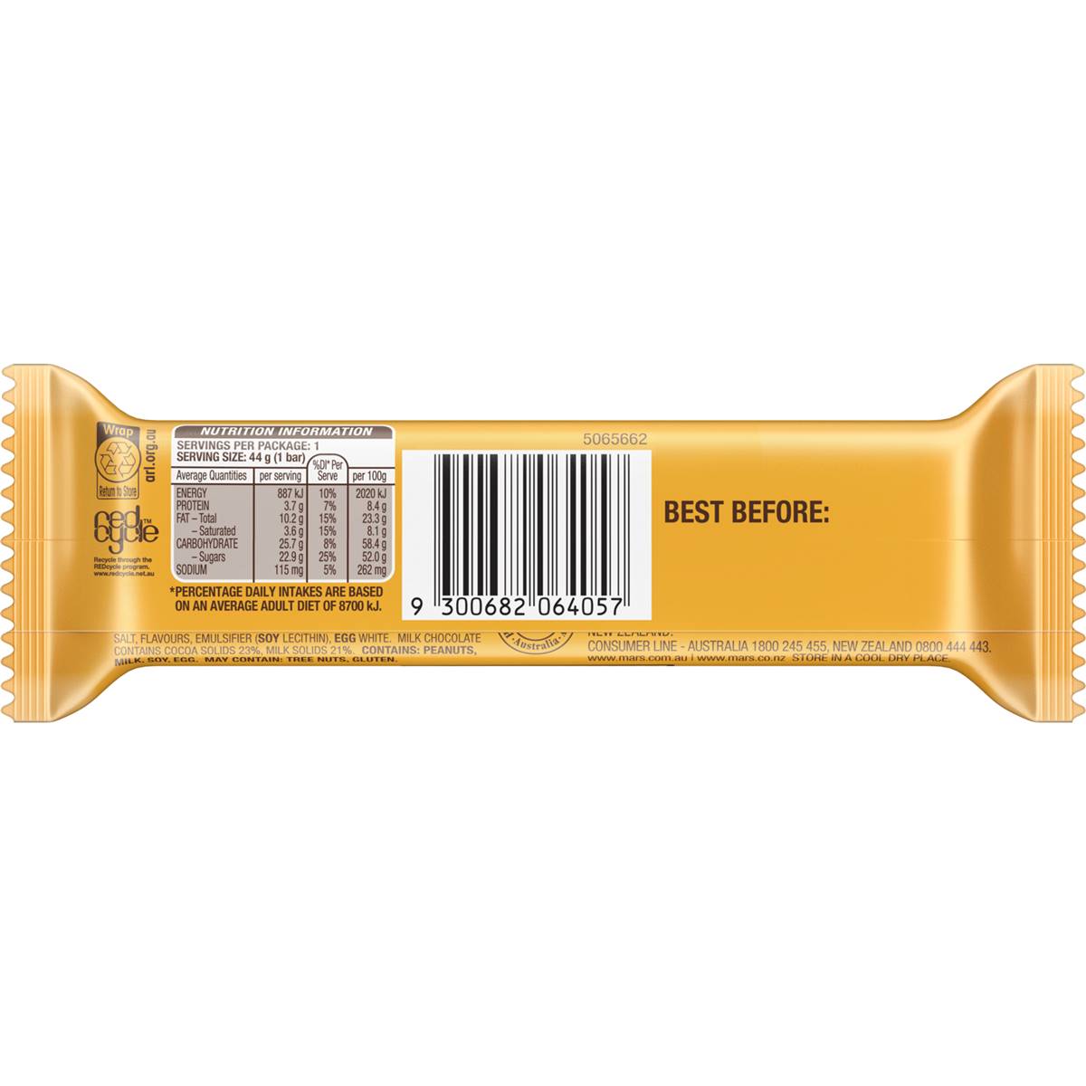 Snickers Butterscotch Flavoured Chocolate Bar 44g | Woolworths