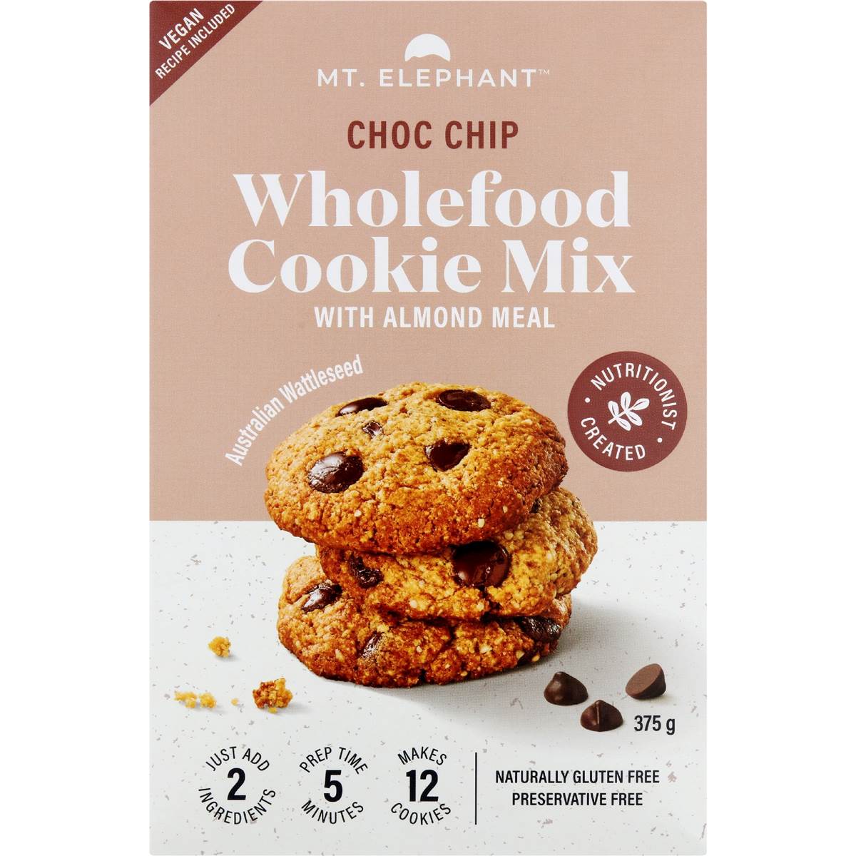 Mt Elephant Chocolate Chip Cookie Mix 375g | Woolworths