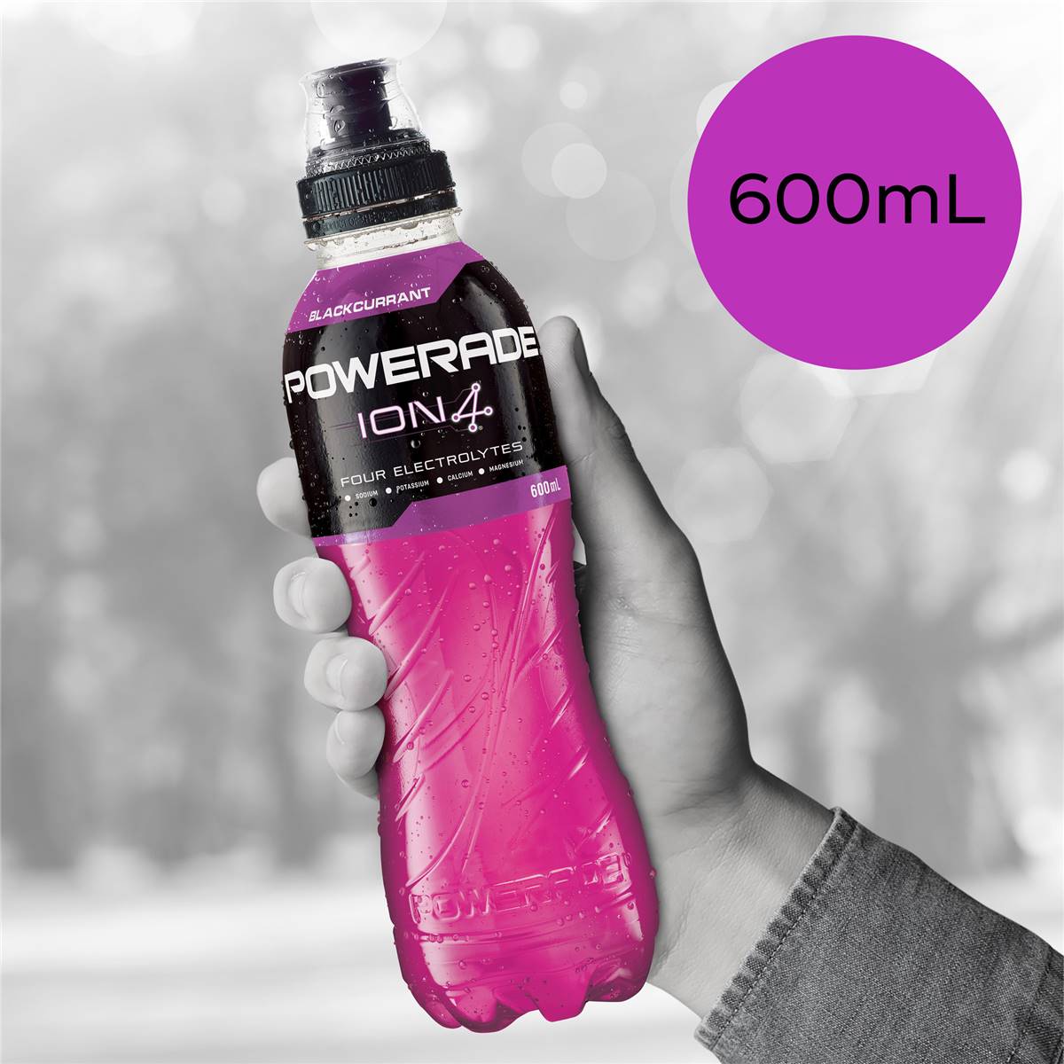 Powerade Blackcurrant Flo Cap 600ml | Woolworths