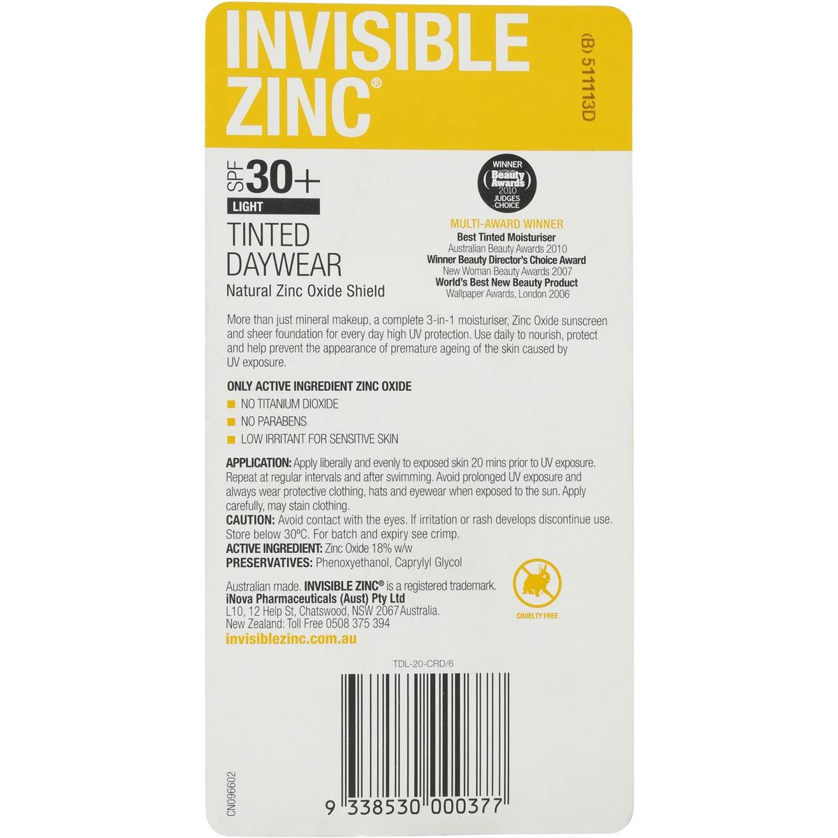 Invisible Zinc | Woolworths