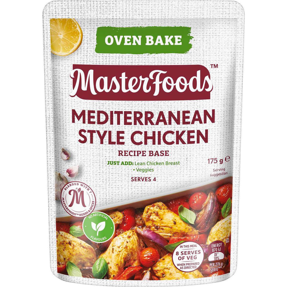 Masterfoods Mediterranean Style Chicken Recipe Base 175g | Woolworths