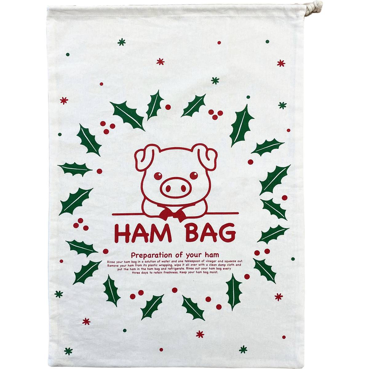 Christmas Ham Bag Pig Wreath Each | Woolworths