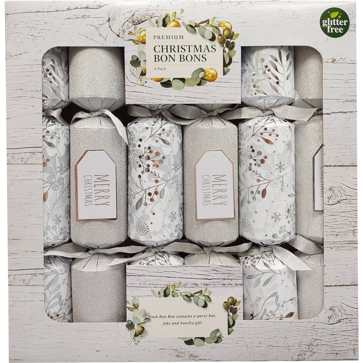 Christmas Bon Bons Premium Silver 6 Pack | Woolworths