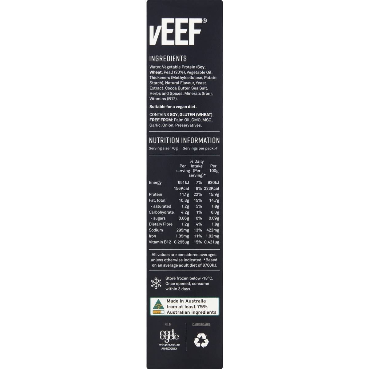 Veef Plant Based Chicken Burger 4 Pack | Woolworths