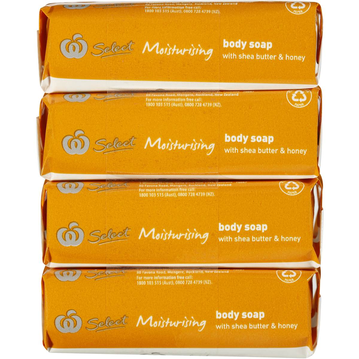 Select Soap Bar Shea Butter & Honey 4x100g | Woolworths