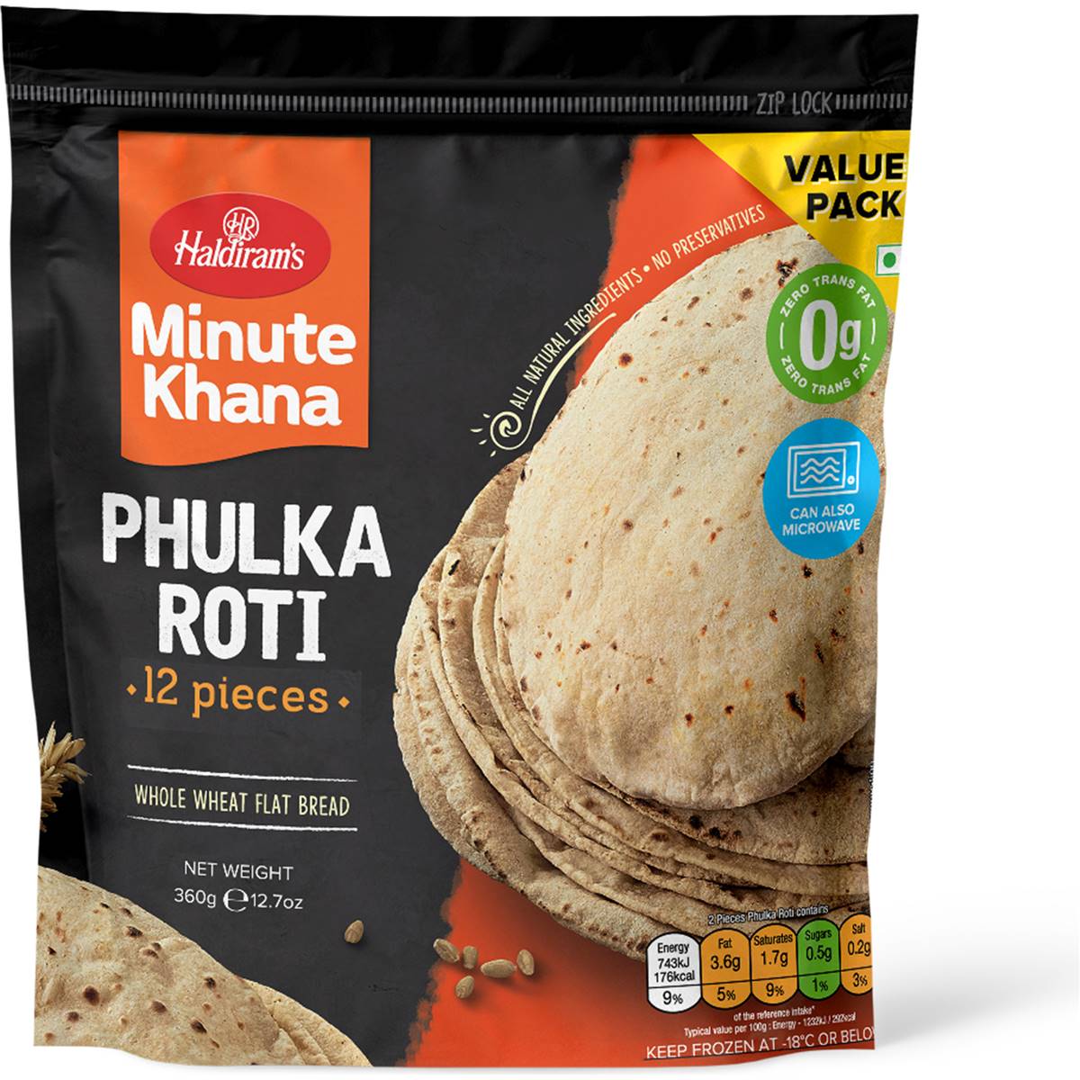 Haldiram's Phulka Roti 360g | Woolworths