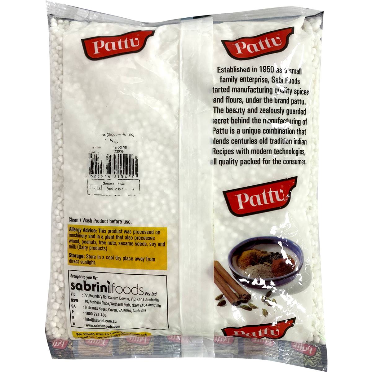 Pattu Sago Seeds 1kg | Woolworths