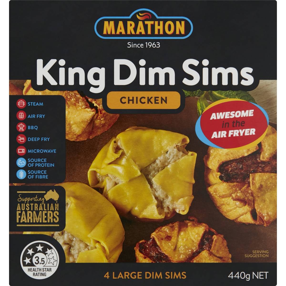 Marathon Chicken King Dim Sims 440g | Woolworths