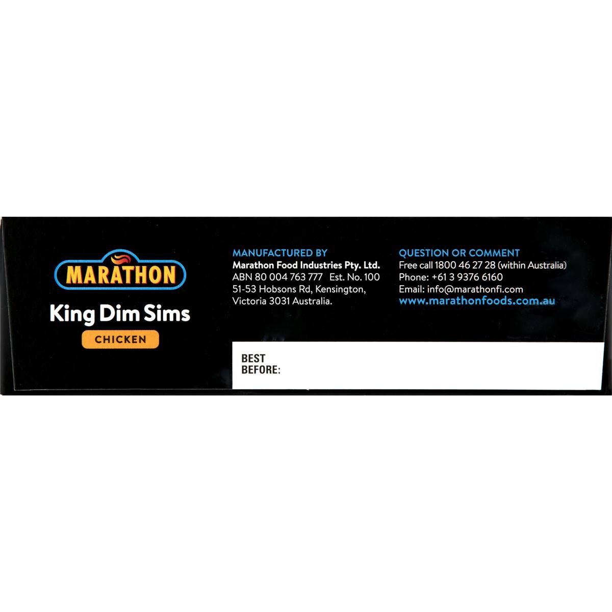 Marathon Chicken King Dim Sims 440g | Woolworths