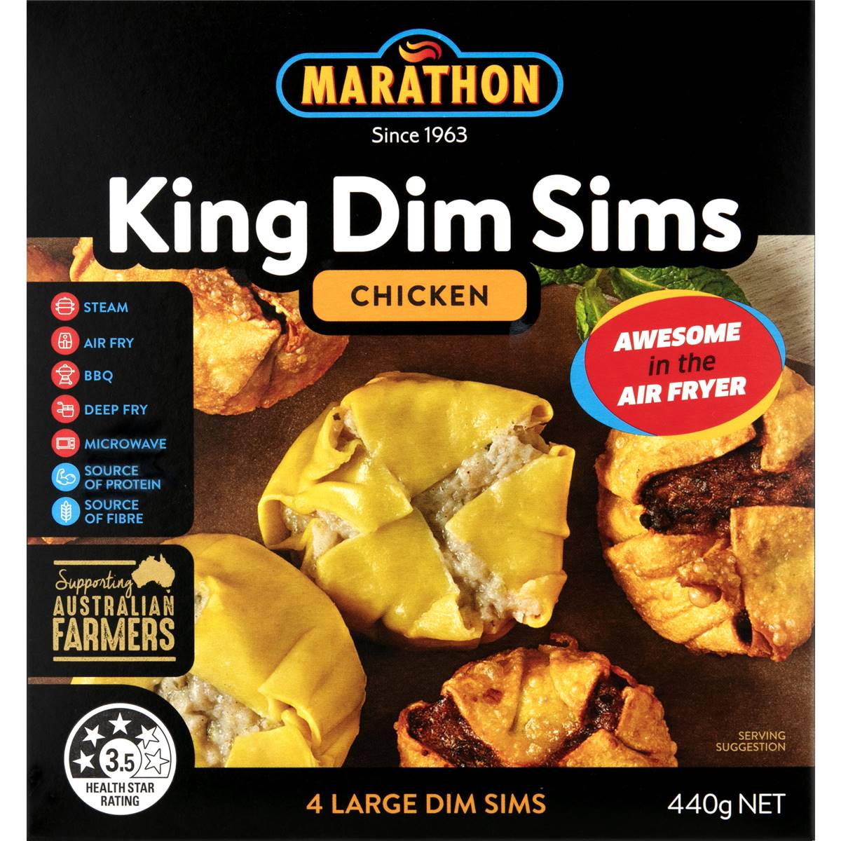 Marathon Chicken King Dim Sims 440g | Woolworths