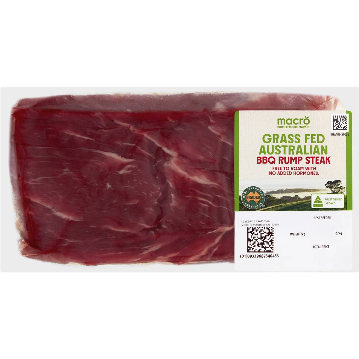 Macro Wholefoods Market Grass Fed Australian Bbq Rump Steak 250g-800g ...