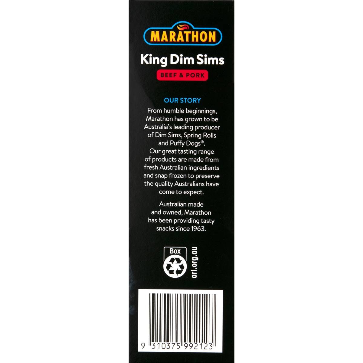 Marathon King Dim Sims Beef & Pork 440g | Woolworths