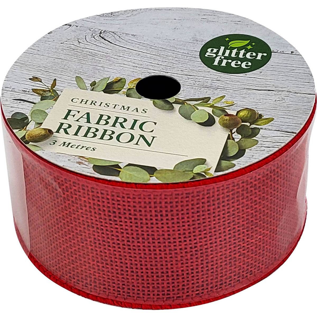 Christmas Red Fabric Ribbon 3m 3 Metres Each | Woolworths