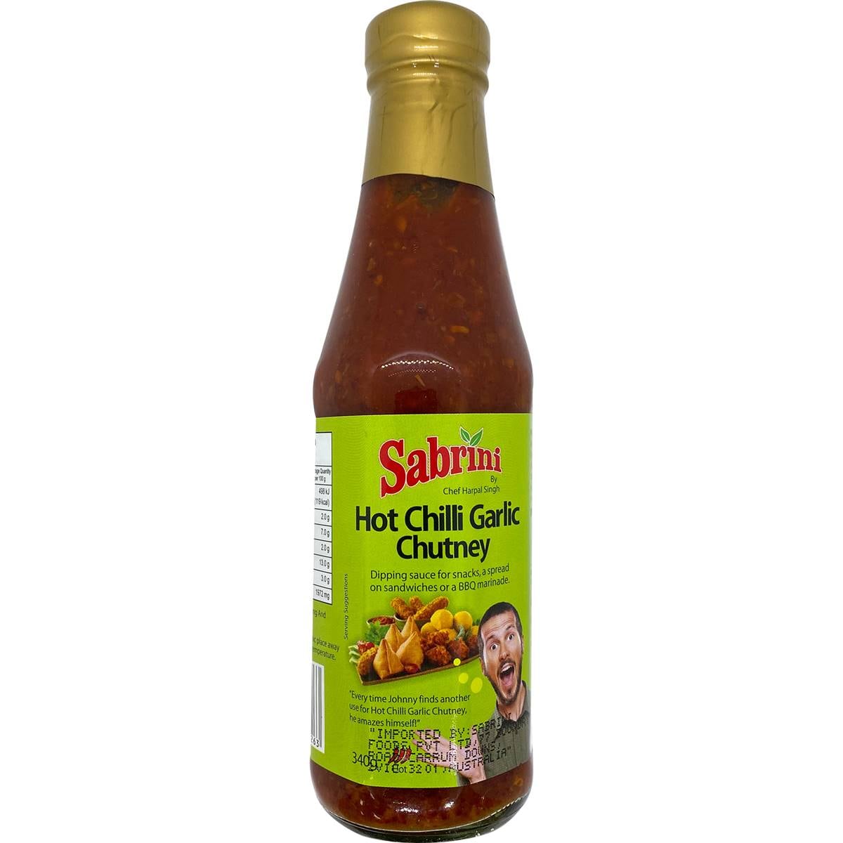 Sabrini Hot Chilli Garlic Chutney 340g | Woolworths