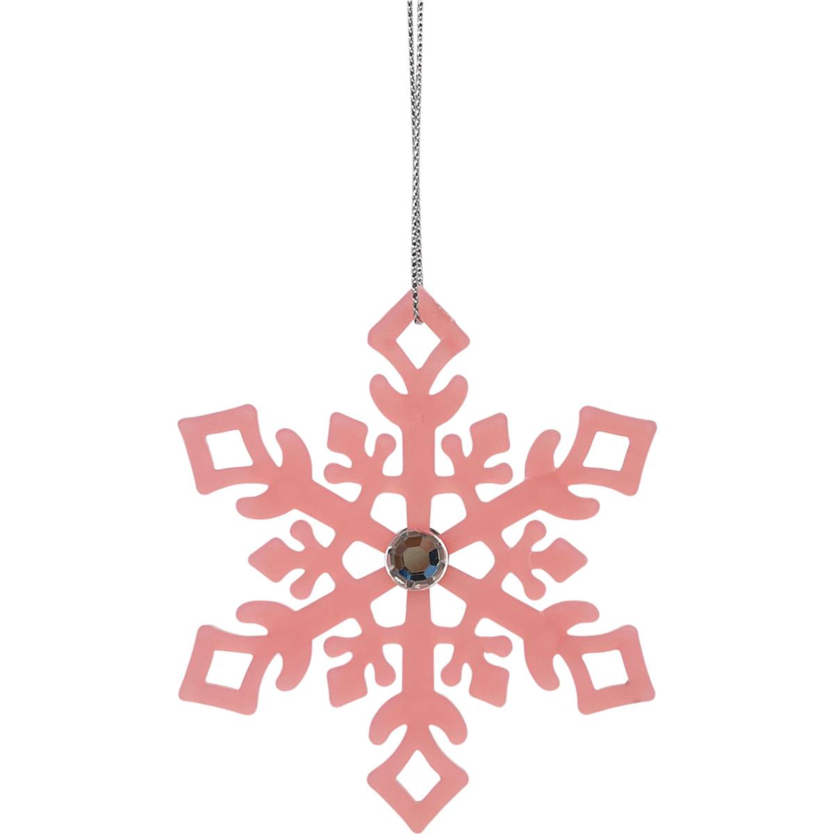 Christmas Decoration Fairytale Snowflake Pink 4 Pack | Woolworths