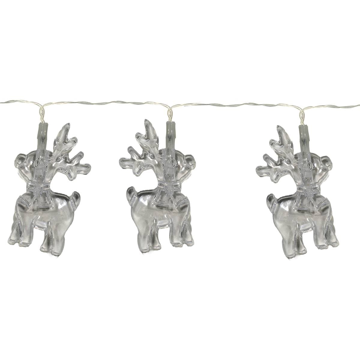 Mirabella Christmas Battery Operated 24 Reindeer String Lights 2.3m ...