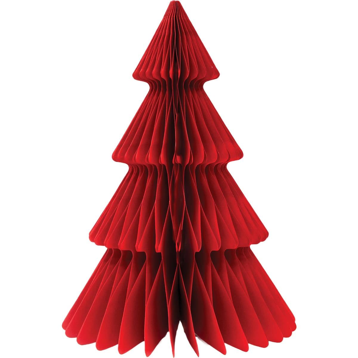 Mirabella Christmas Paper Tree Decoration Red Each | Woolworths