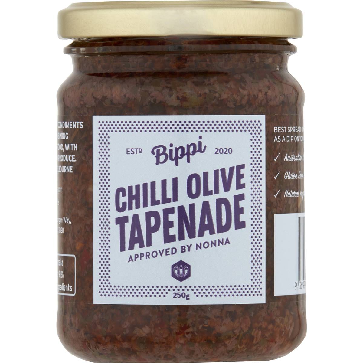 Bippi Chilli Olive Tapenade 250g | Woolworths