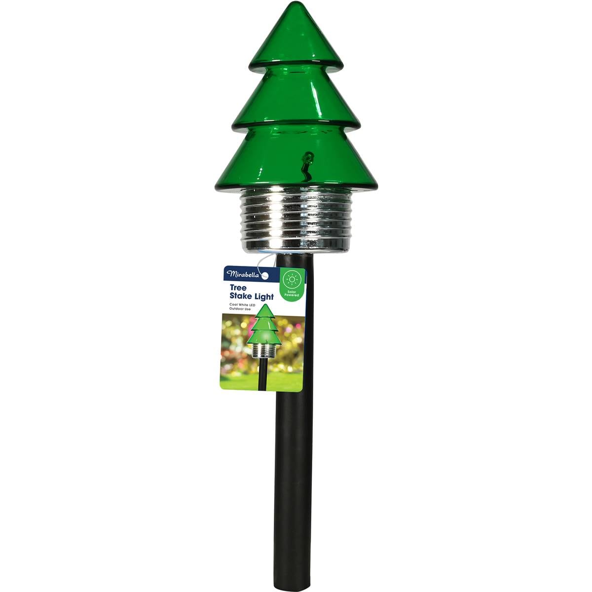 Mirabella Christmas Solar Powered Tree Stake Light Each | Woolworths