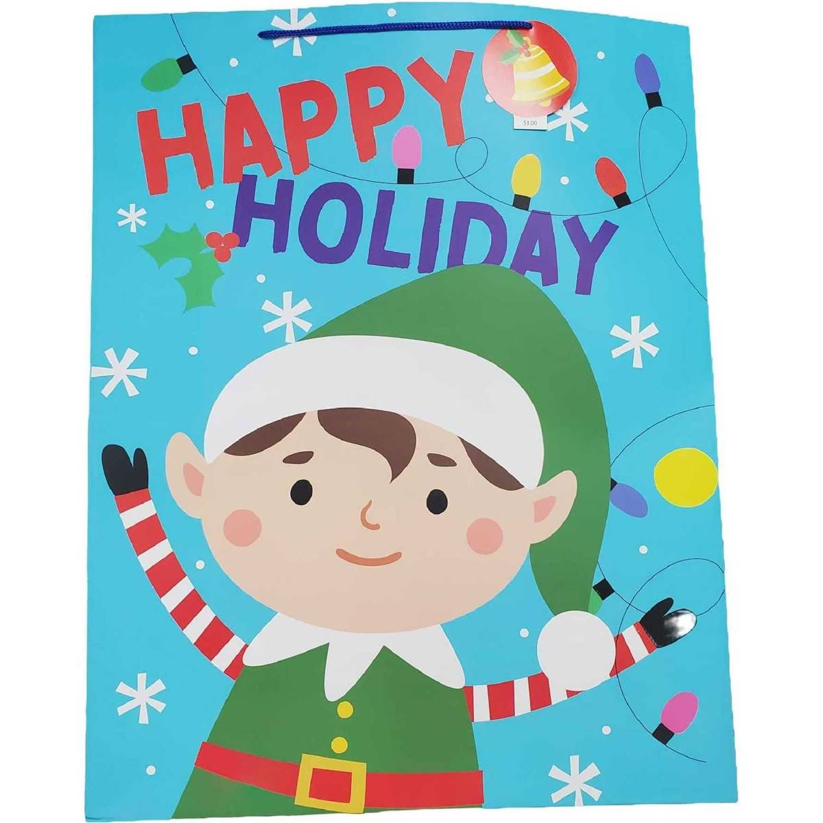 Christmas Jumbo Gift Bag Elf Each | Woolworths