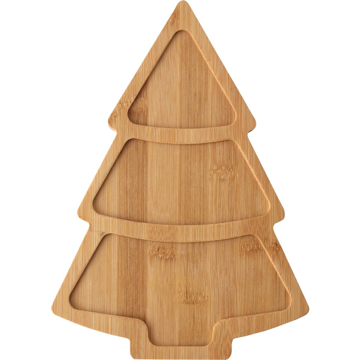 Christmas Tree Bowl 3 Piece Set With Bamboo Platter Each | Woolworths
