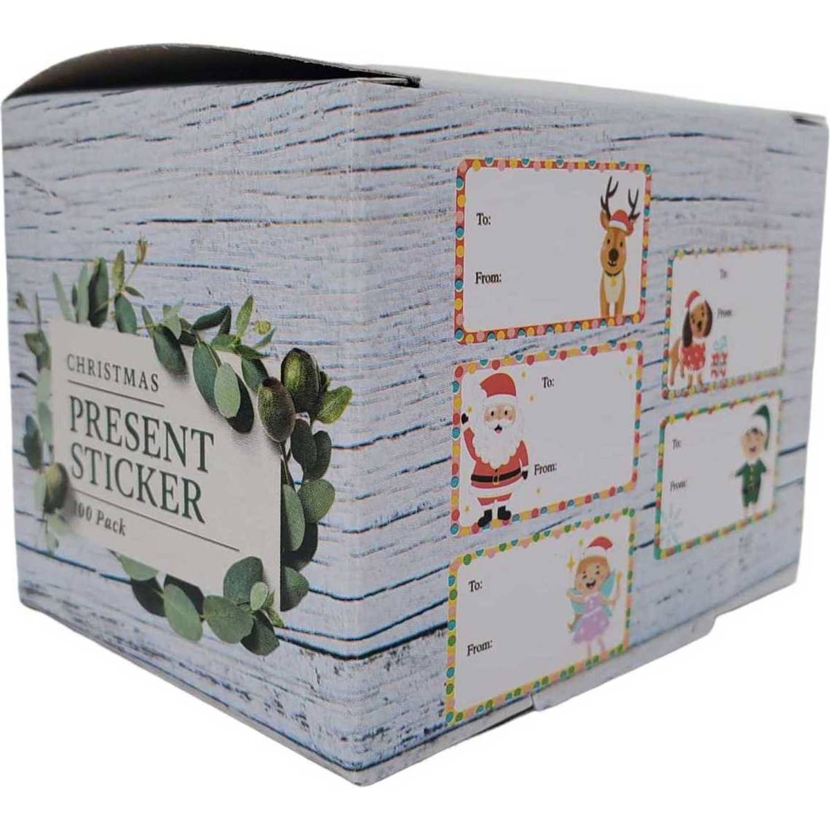 Christmas Xmas Present Stickers Character 100 Pack | Woolworths